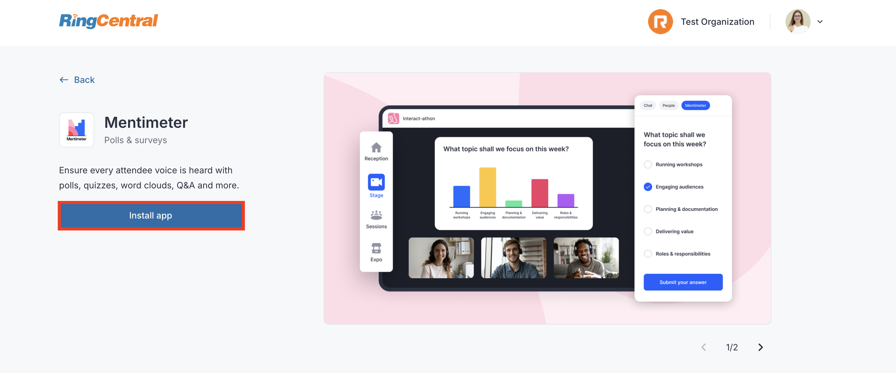 Mentimeter app store